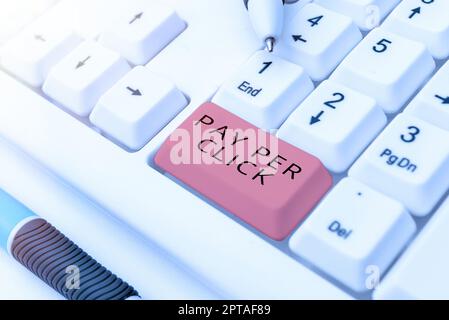 Inspiration showing sign Pay Per Click. Business overview Internet ...