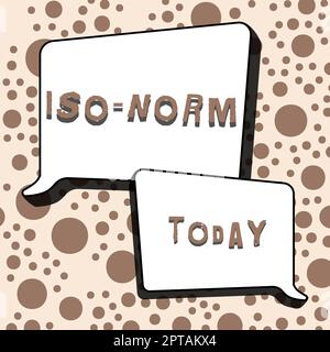 Inspiration showing sign Iso Norm. Business approach An accepted ...