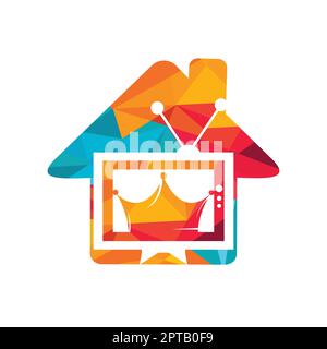 King TV vector logo design template. Royal film logo design vector ...