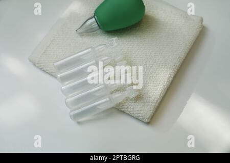Single dose ampoules of sterile isotonic sea water solution and nasal ...