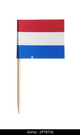 Small paper flag of Netherlands isolated on white Stock Photo - Alamy
