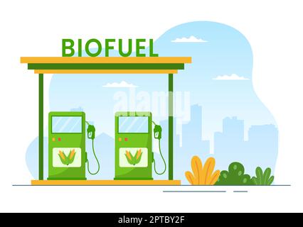 Biofuel Life Cycle of Natural Materials and Plants with Green Barrels ...