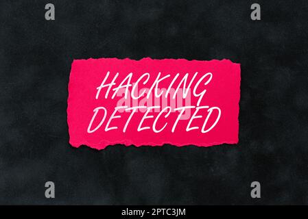 Conceptual caption Hacking Detected, Word for activities that seek to ...