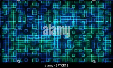 Small neon squares. Computer generated 3d render Stock Photo - Alamy