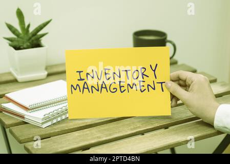 Inspiration showing sign Inventory Management. Concept meaning ...