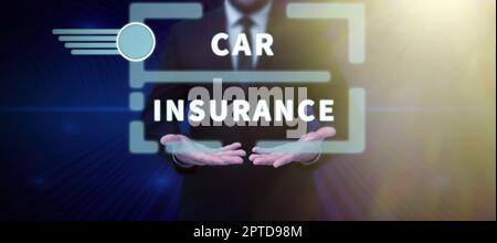 Conceptual display Car Insurance, Concept meaning Accidents coverage ...