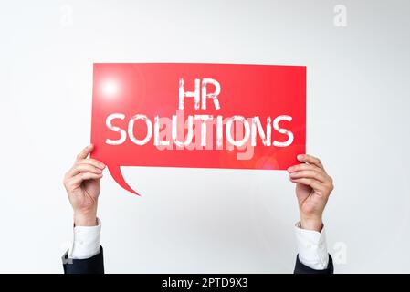 Handwriting text Hr Solutions. Business overview Outsourced Human ...