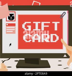 Text caption presenting Gift Card. Internet Concept A present usually ...