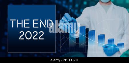 Writing displaying text The End 2022, Business approach Happy new year ...