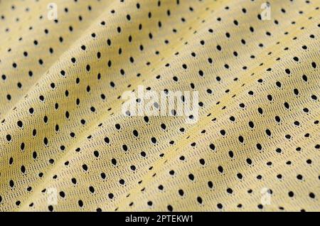 Yellow sport jersey clothing fabric texture and background with many ...