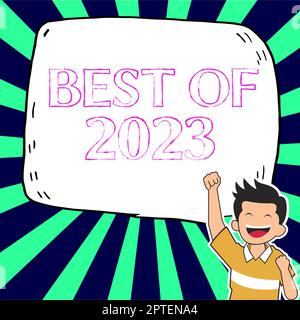 Text sign showing Best Of 2023. Conceptual photo great and marvelous ...