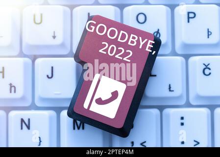 Conceptual display Goodbye 2023, Business overview Merry Christmas ...
