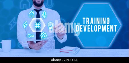Conceptual caption Training Development, Business showcase Learn and ...