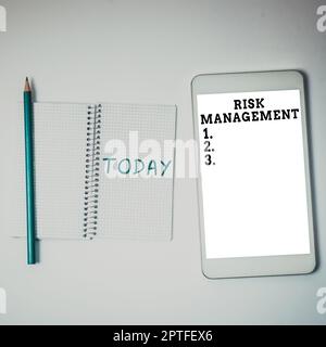Handwriting text Risk Management, Word Written on assessing and ...