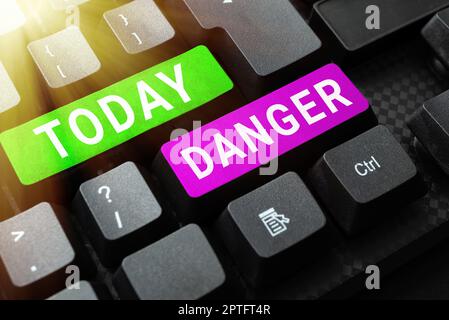 Word writing text Caution. Business concept for Care taken to avoid ...