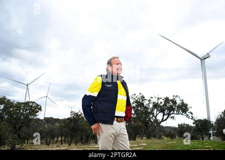 Australian businessman Andrew Twiggy Forrest cuts the ribbon during the ...