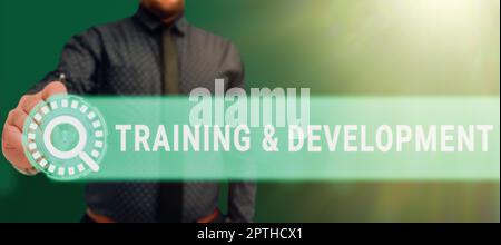 Inspiration showing sign Traininganddevelopment, Word for Organize ...