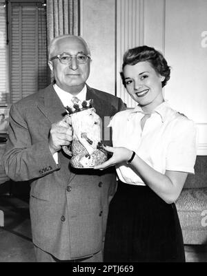 MGM Studio Head LOUIS B. MAYER 1950 candid portrait publicity for Metro ...