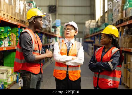 Warehouse manager assesses individual performance of staff. Evaluate ...