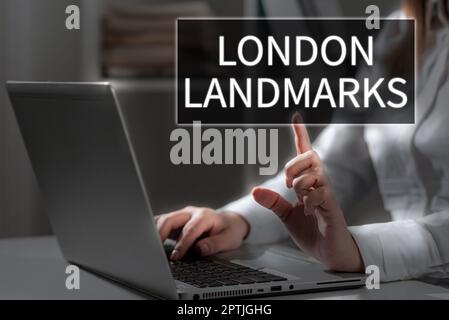 Inspiration showing sign London Landmarks, Business idea most iconic ...