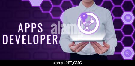 Text showing inspiration Apps Developer, Business idea Graphic artist ...