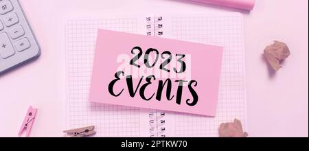 Inspiration showing sign 2023 Events, Business concept New year ...