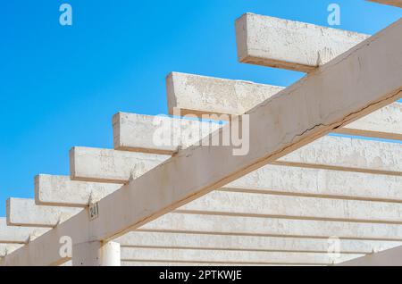 Decorative concrete structure on the promenade in Fuengirola, Andalusia ...