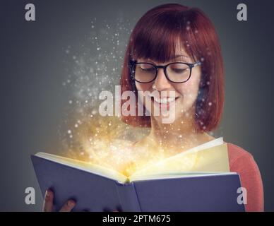 Captivated by a world of endless possibilities. A cropped shot of a ...