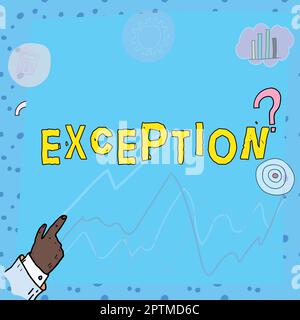 Conceptual display Exception, Concept meaning person or thing that is ...