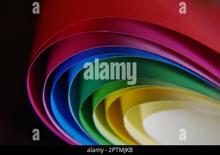 Colorfull blurry Paperfolds Stock Photo - Alamy