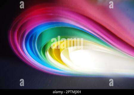 Colorfull blurry Paperfolds Stock Photo - Alamy