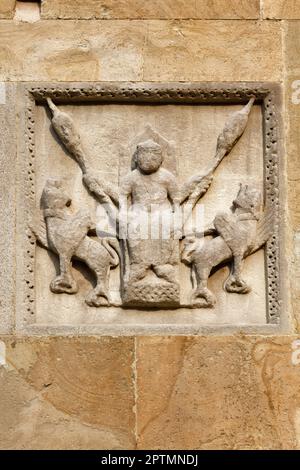 The Flight of Alexander the Great: seated between two griffins holding ...