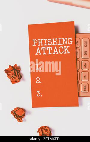 Writing displaying text Phishing Attack, Internet Concept attempt to ...