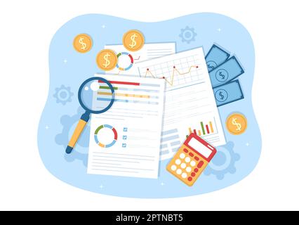 Business Audit of Documents with Charts, Accounting, Calculations and ...