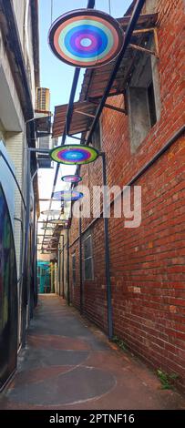 Toucheng Old Street, Yilan - Nov 27, 2022 : nice view with blue sky in ...