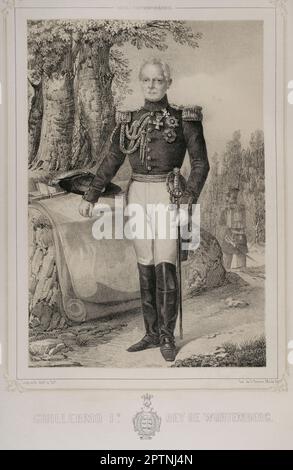 William I (1781-1864). King of Württemberg from 1816 to 1864. Portrait ...