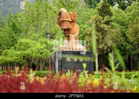 BAODING, CHINA - APRIL 28, 2023 - The "Changxin Palace Lamp" themed ...