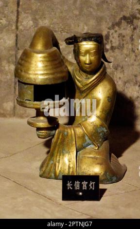 BAODING, CHINA - APRIL 28, 2023 - The "Changxin Palace Lamp" themed ...