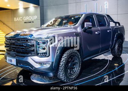 Foton Huoxing 7 (Mars 7) pickup truck on display at the 2023 Shanghai ...