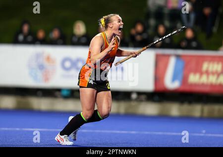 Tatum Stewart during the 2022–23 Women's FIH (International Hockey Federation) Pro League field ...