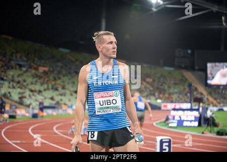 Maicel Uibo participating in the 400 meters of the Decathlon of the ...