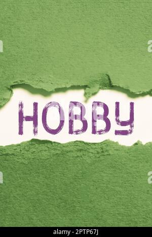 Handwriting text Hobby, Word Written on activity done regularly in ones ...