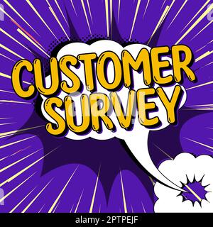 Text showing inspiration Customer Survey. Business showcase source to ...