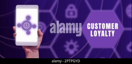 Text showing inspiration Customer Loyalty, Concept meaning Client ...