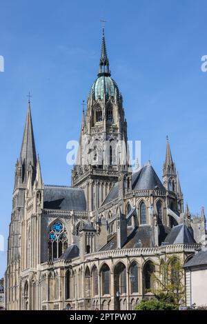 Bayeux Cathedral, also known as Cathedral of Our Lady of Bayeux, a ...