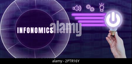 Handwriting text Infonomics, Conceptual photo visual image used to ...