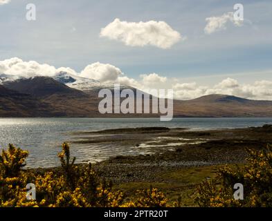 View over Loch na Keal to Ben More, Isle of Mull Stock Photo - Alamy