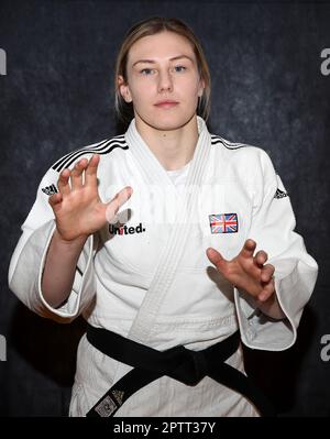 Emma Reid during a media day at The British Judo National Training ...