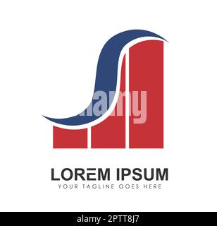 wave and growth bar logo vector icon Sign illustration in white ...