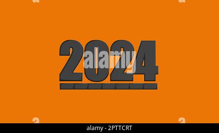 The 3d rendering of wording 2024 with nice backbround view Stock Photo ...